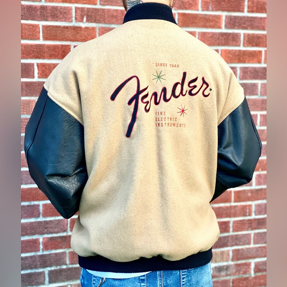 Rare Vintage Fender Guitar Varsity Jacket | Size Large - Gem